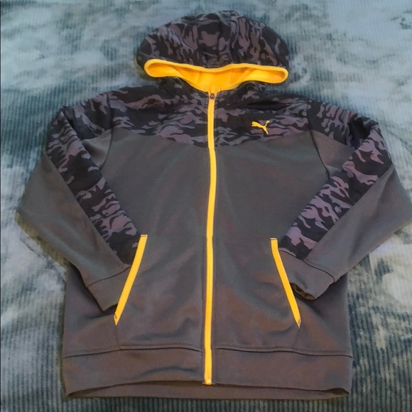 Puma | Jackets & Coats | Puma Full Zip Tech Fleece Digital Camo Hoodie ...